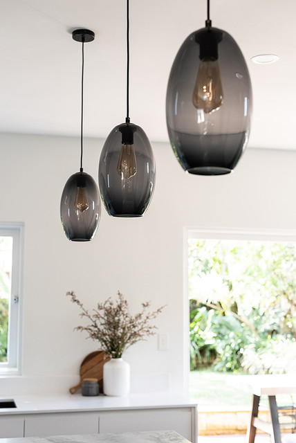 Glass pendant lights - Modern - Kitchen - Sydney - by Annie Bowen ...