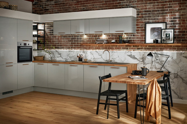 Glendevon Grey Gloss Kitchen - Contemporary - Kitchen - Other - by ...