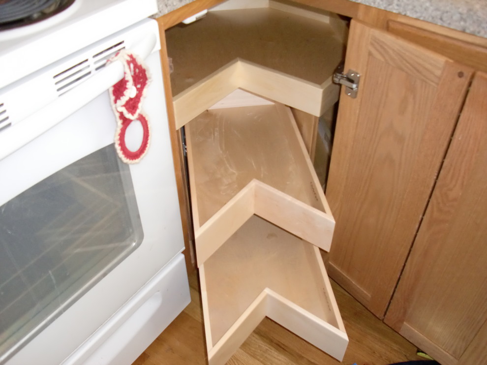 Glide-Around Corner Cabinet Solution - Traditional - Kitchen - Columbus ...