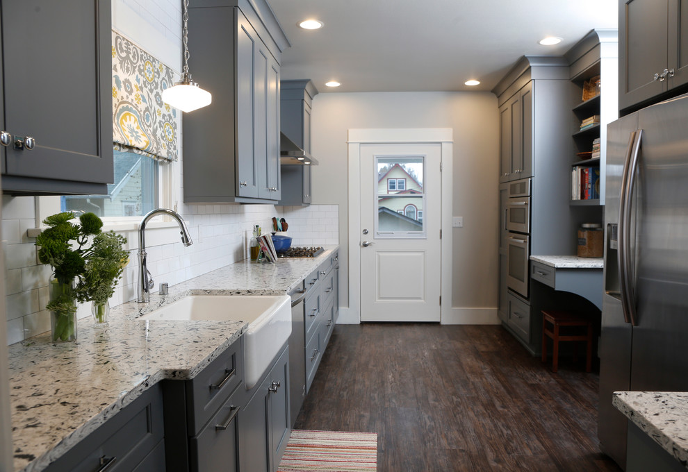 Glorious Gray - Craftsman - Kitchen - Seattle - by Reier Construction ...