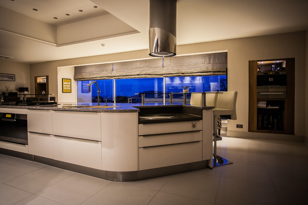 Gloss Ivory & Magic Grey Kitchen - Contemporary - Kitchen - Other - by ...