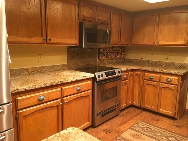 Golden Crystal Granite Counter Tops - Rustic - Kitchen - Other - by ...