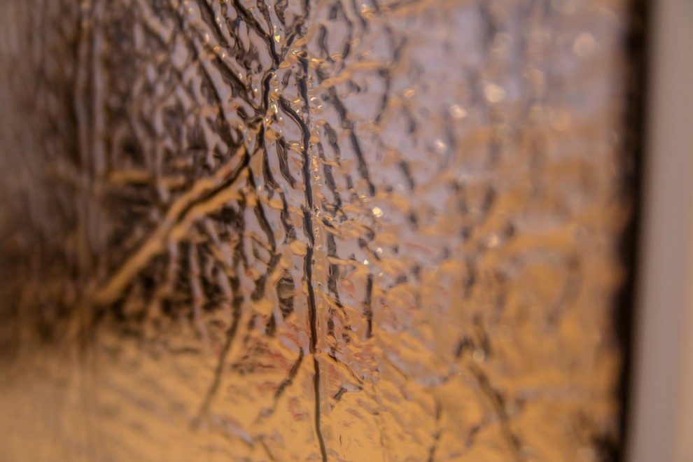 "GOLDEN GLASS" luxurious kitchen splashback - Modern - Kitchen ...