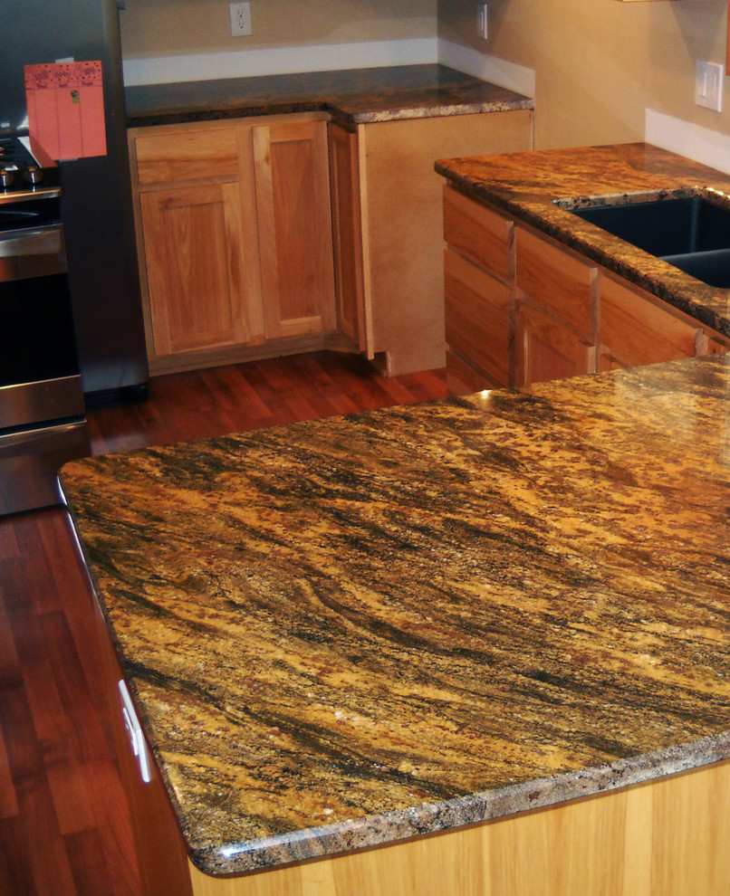 Golden Jaguar Granite - Kitchen - Other - by Madison Block & Stone | Houzz