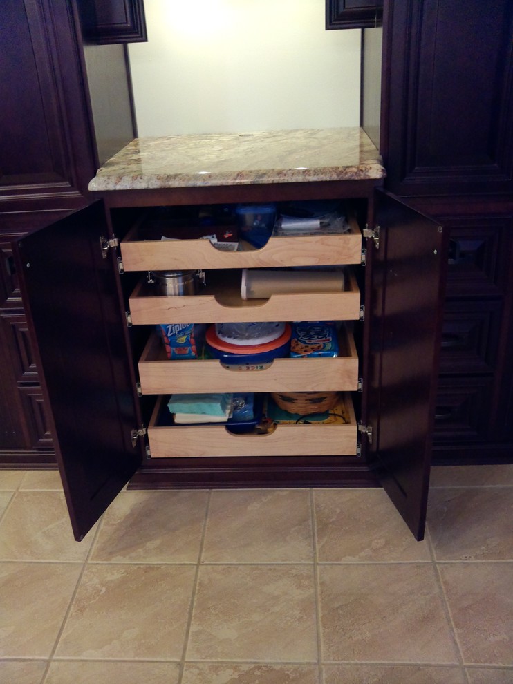 Gorgeous custom maple pantry with function and storage galore in ...