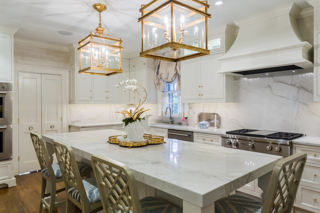 Gorgeous kitchen with Crystal custom cabinetry - Kitchen - Raleigh - by ...