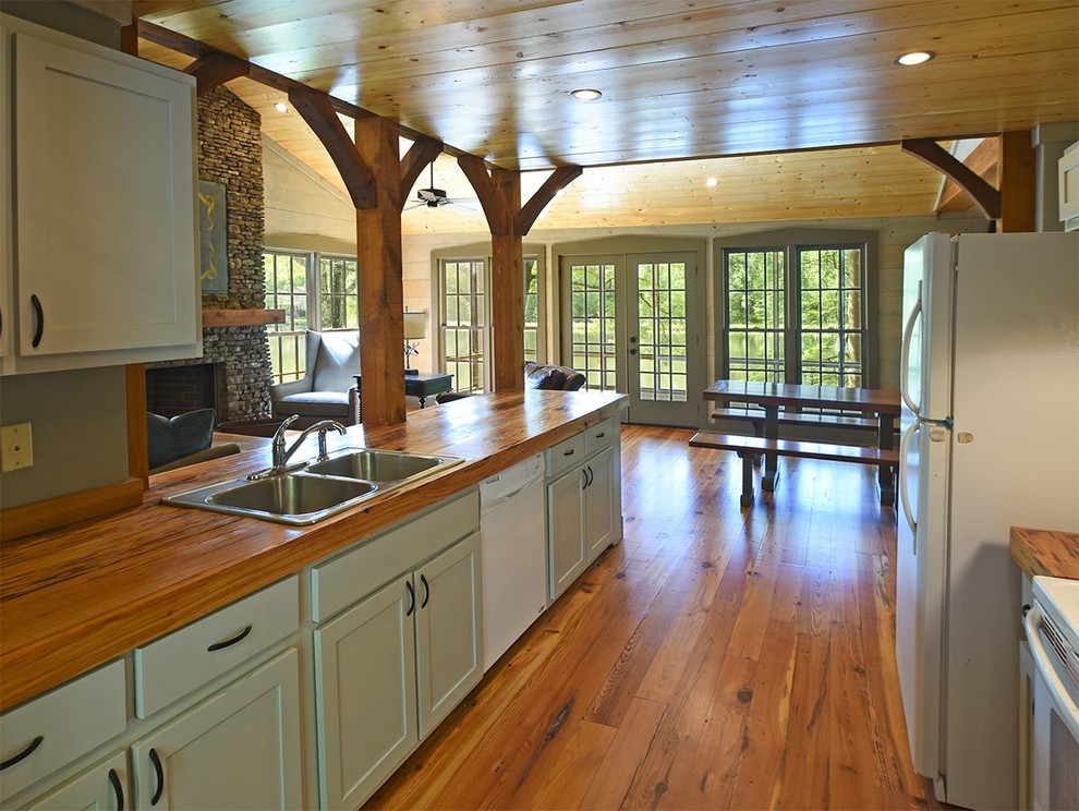 Gothic Revival Lake Cottage - Rustic - Kitchen - Other - by Shapiro ...