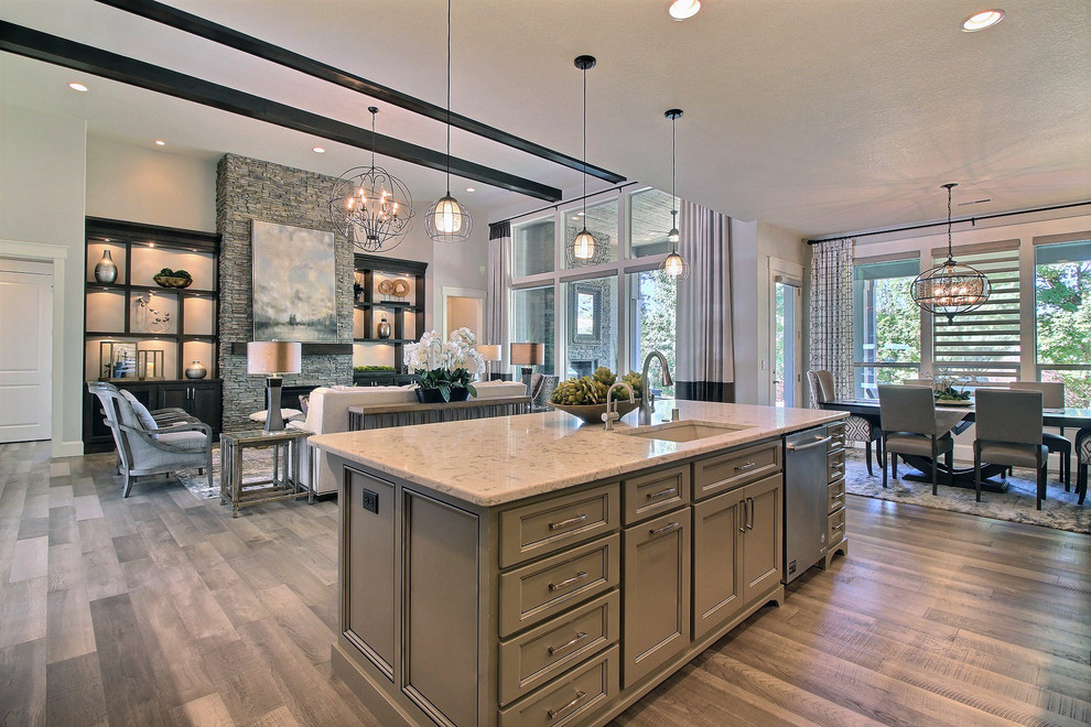 Gourmet Kitchen Island - The Turtledove - ADA Super Ranch - Di ...