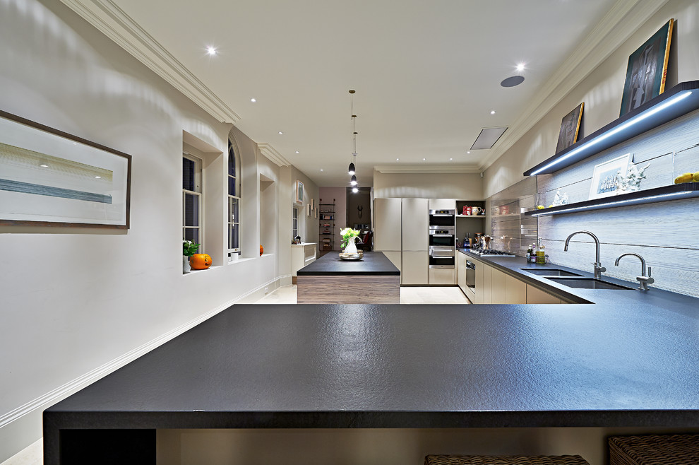 Grade II listed house in London - Eclectic - Kitchen - Surrey - by ...