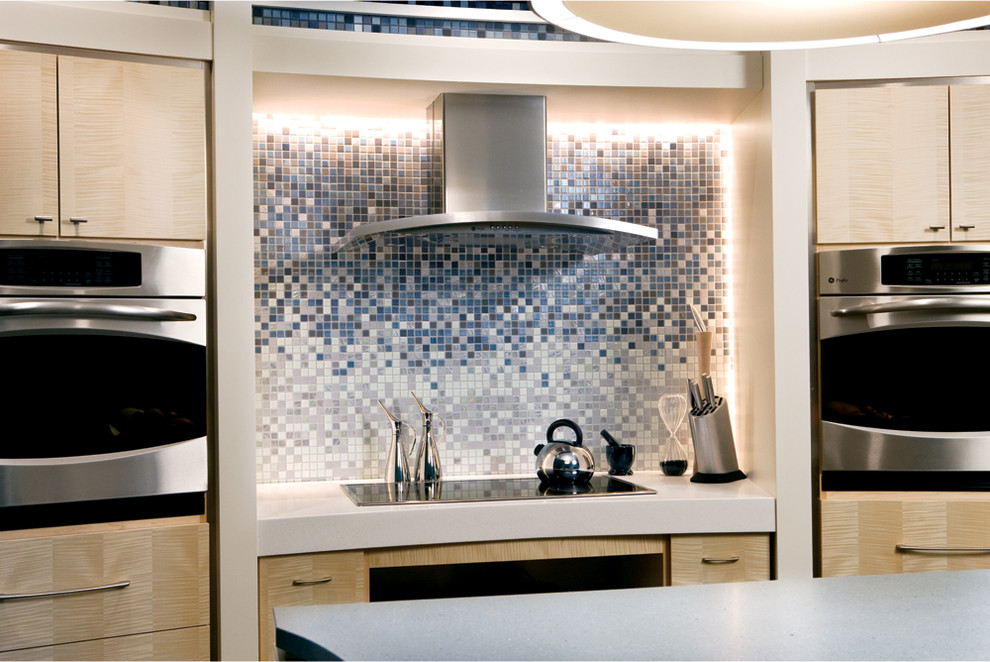 GRADIENT GLASS TILE KITCHEN BACKSPLASH - Contemporary - Kitchen - New ...