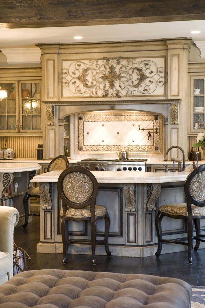 Grand European Casual Kitchen - Traditional - Kitchen - Other - by ...