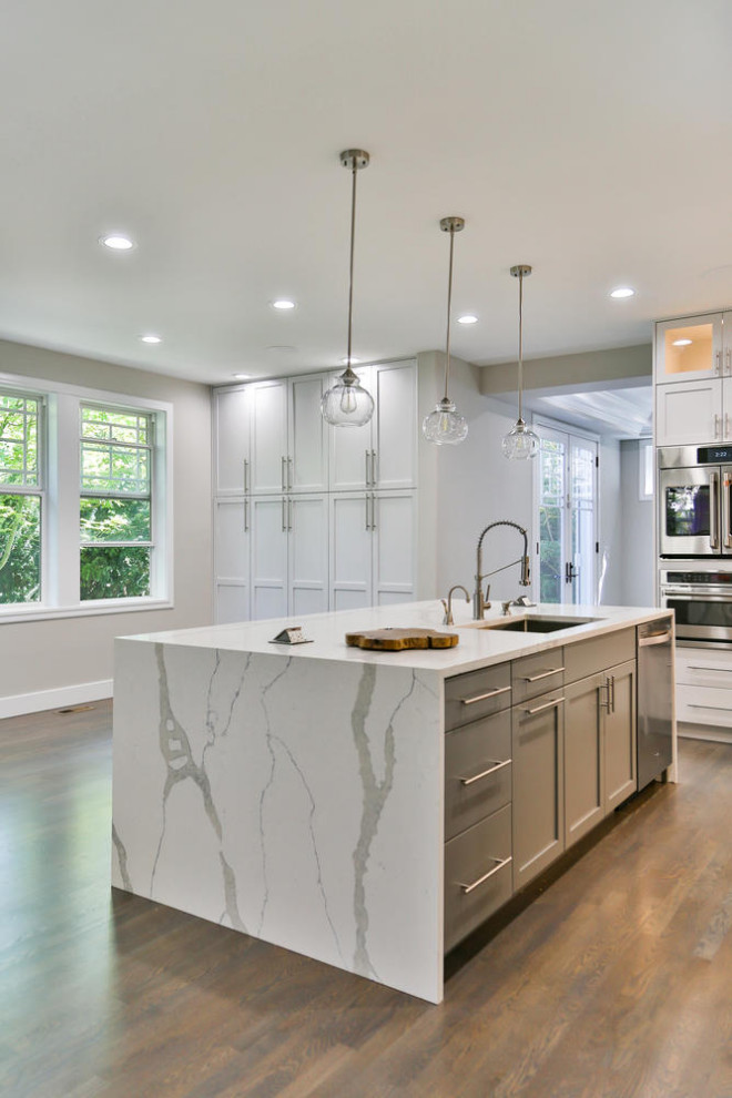 Grass Lawn Redmond Interior Remodel - Contemporary - Kitchen - Seattle ...