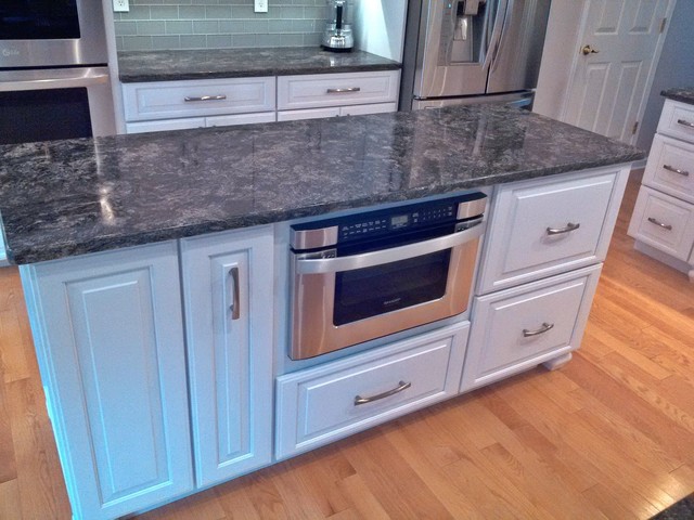 Gray & White Kitchen - Transitional - Kitchen - Boston - by Chestwood ...