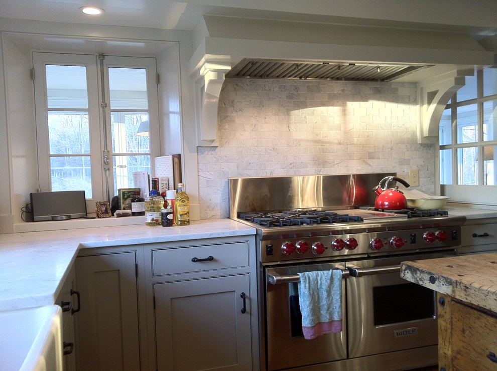 Greek Revival Addition/Renovation - Traditional - Kitchen - New York ...