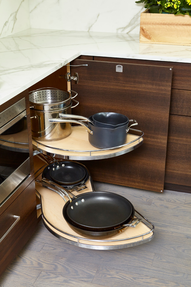 GREENWICH CT - Fumed Oak - Contemporary - Kitchen - New York - by DEANE ...