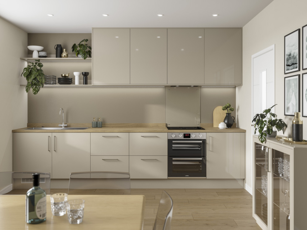 Greenwich Gloss Pebble - Contemporary - Kitchen - Other - by Howdens ...