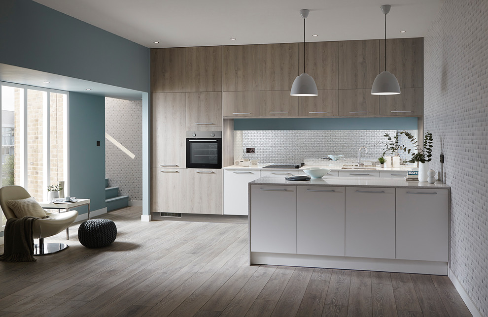 Greenwich Light Grey Oak Kitchen - Contemporary - Kitchen - Other - by ...
