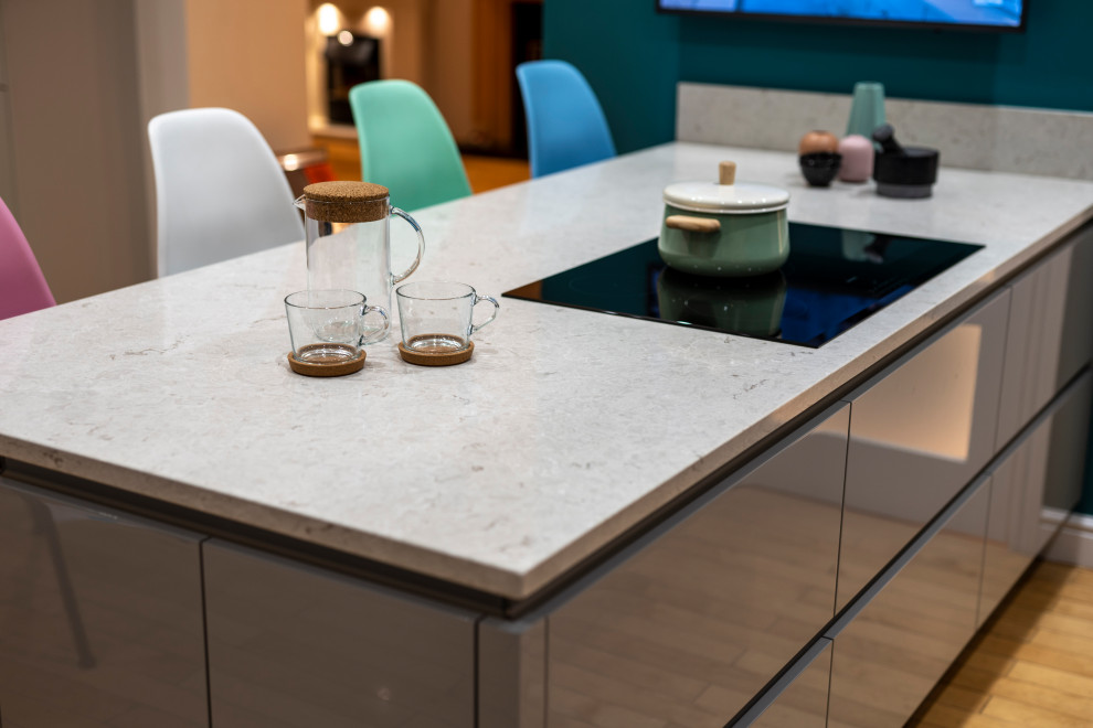Grey Drift Quartz - Kitchen - Other - by Mayfair Granite | Houzz