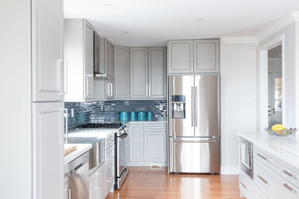 Grey Maple Kitchen Oakville - Transitional - Kitchen - Toronto - by New ...