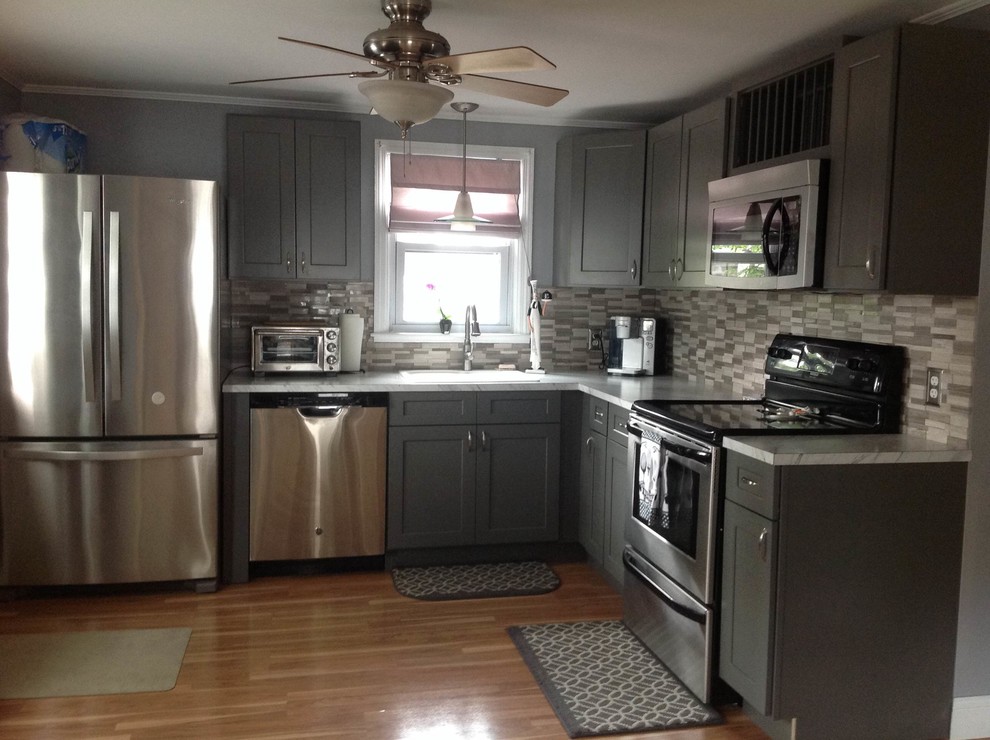 Grey Shaker Kitchen Cabinets - Modern - Kitchen - Philadelphia - by RTA ...