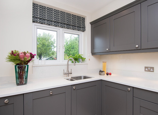 Grey Shaker Style Kitchen - Craftsman - Kitchen - London - by Culina ...