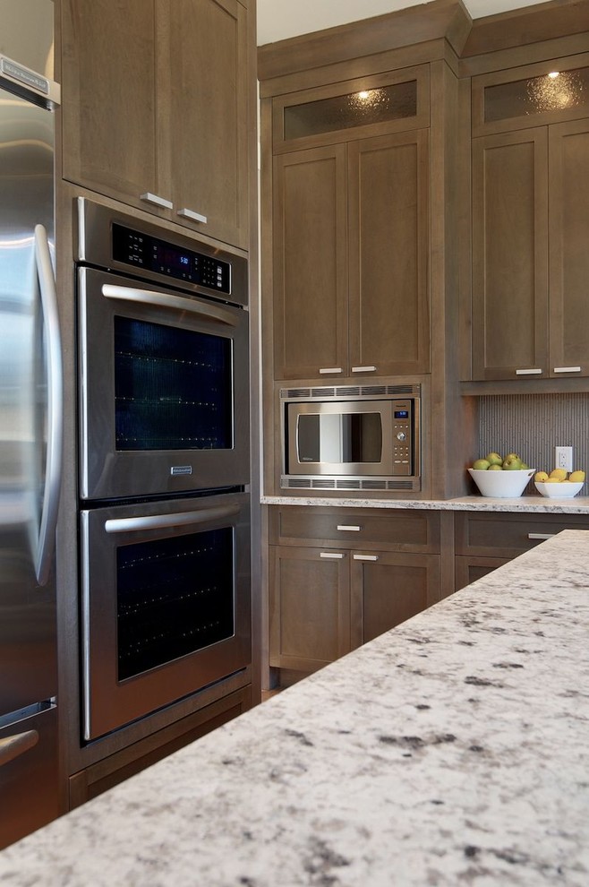 Grey Stained Kitchen - Contemporary - Kitchen - Calgary - by Veranda ...