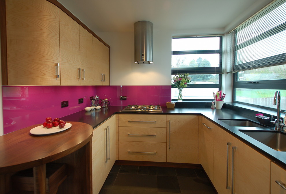 Guild Anderson Kitchen Wooden Style Compact Pink - Kitchen - London ...