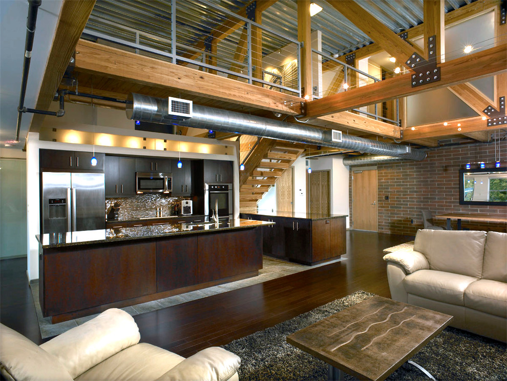 Hamilton Loft - Industriel - Cuisine - Détroit - par Roger J. Berent ...