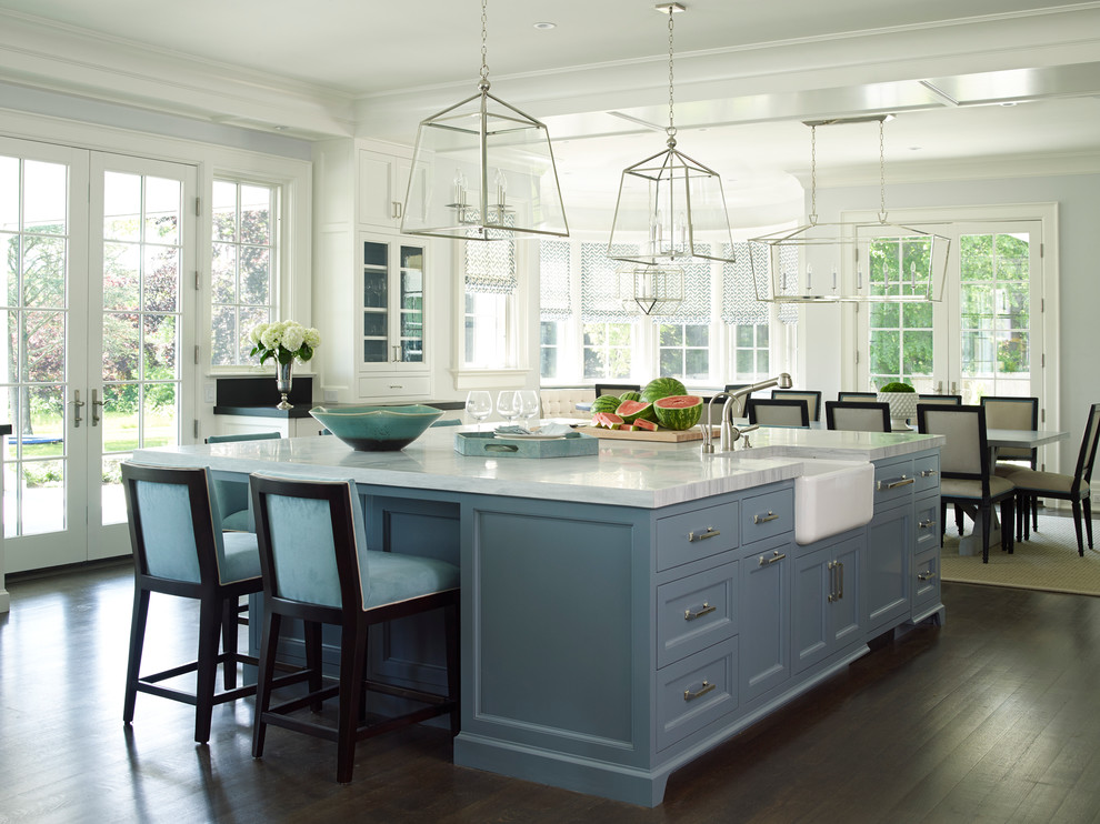 Hamptons - Beach Style - Kitchen - New York - by Ken Gemes Interiors ...