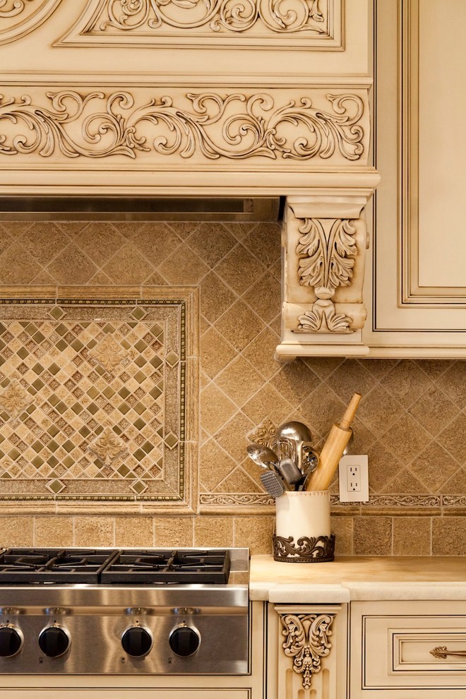 Hand Carved Kitchen - Traditional - Kitchen - New York - by WL Kitchen ...