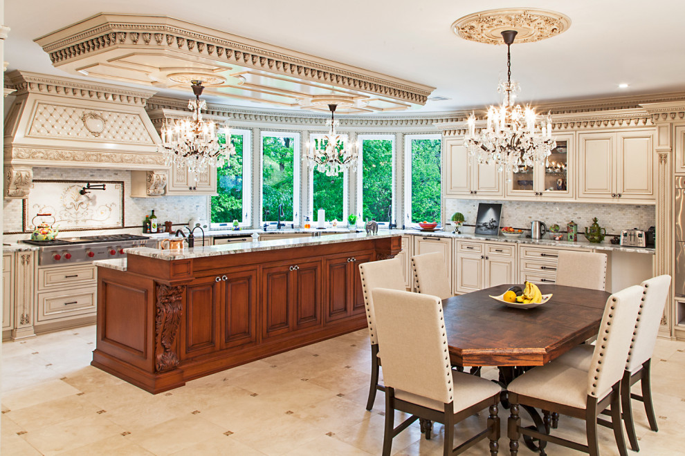 Hand carved kitchen - Traditional - Kitchen - New York - by WL Kitchen ...
