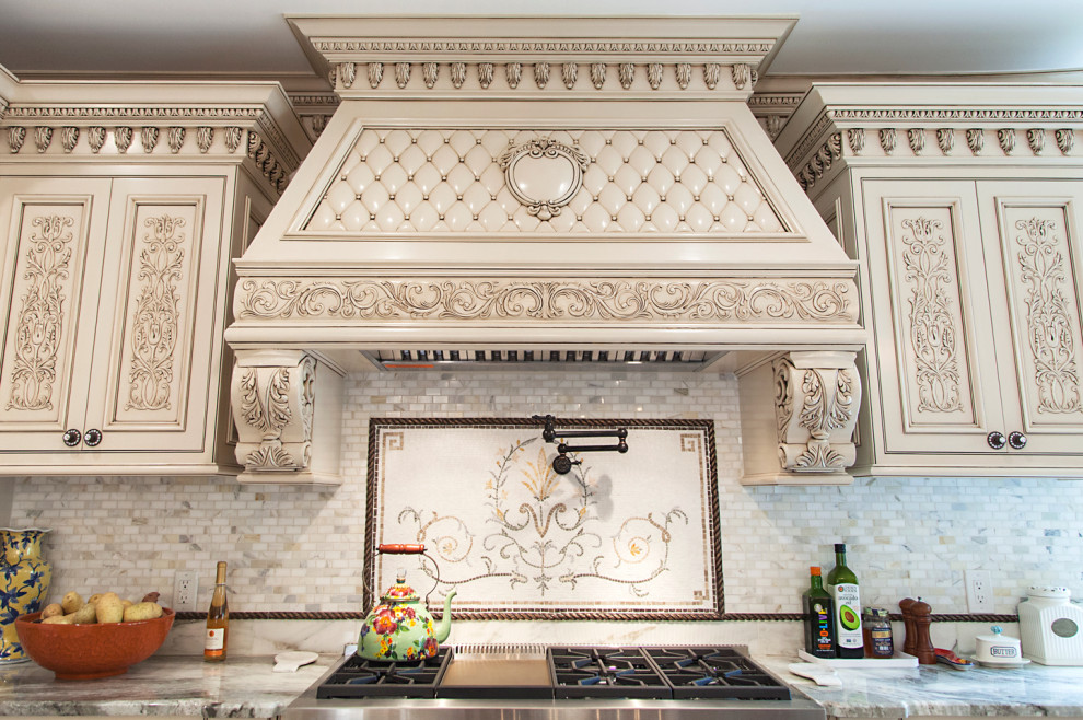 Hand carved kitchen - Traditional - Kitchen - New York - by WL Kitchen ...