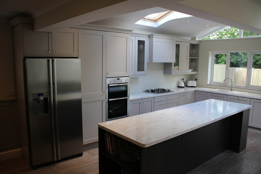 Hand Painted, Shaker Style, Kitchen. - Traditional - Kitchen - Dublin ...