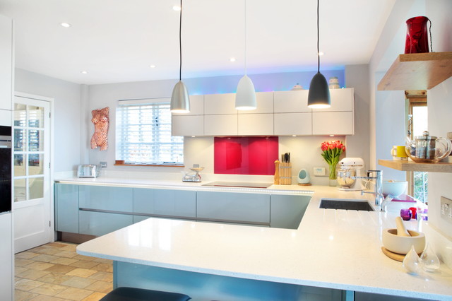 Matt White Handleless Kitchen Cabinets | Cabinets Matttroy