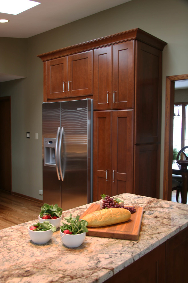 Handsome Cherry Kitchen in Schaumburg - Traditional - Kitchen - Chicago ...