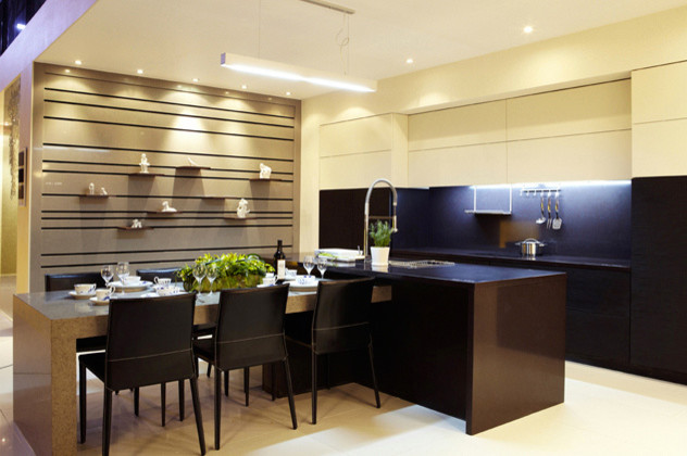 HanStone Quartz Alexandria & Genesis - Contemporary - Kitchen - Chicago ...
