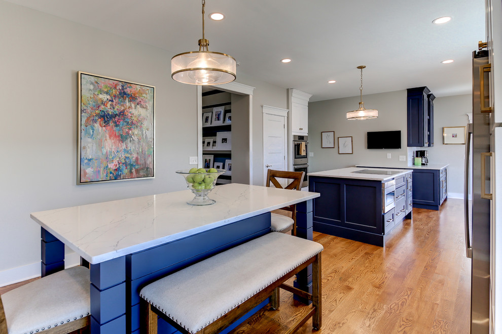 Happy Blue/White Home - Transitional - Kitchen - Dallas - by Karen ...