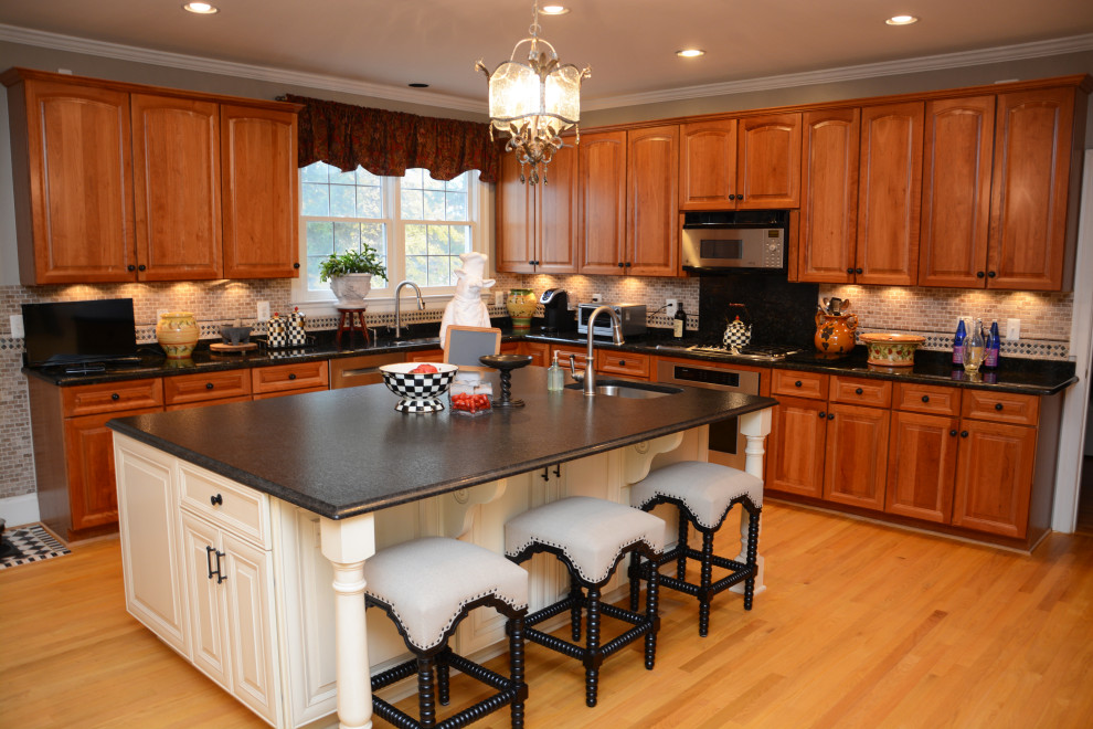 Haymarket, VA Kitchen Island Granite Countertop - Transitional - Kitchen - DC Metro - by ...