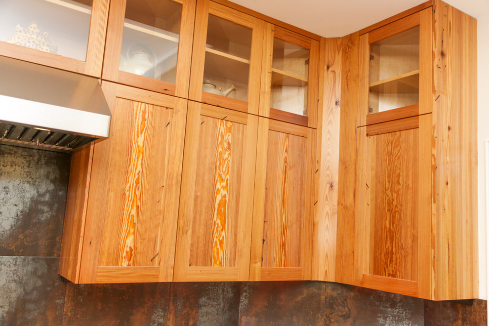 Heart Pine Kitchen - Contemporary - Kitchen - Other - by Jason Straw ...