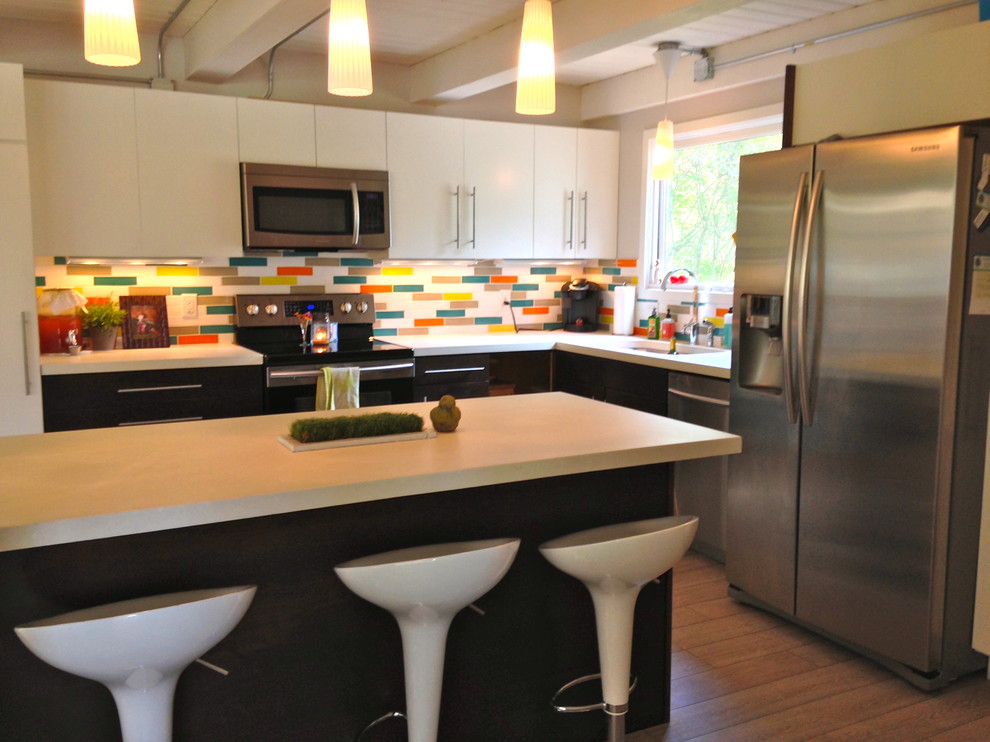 Heather Street MCM Remodel - Midcentury - Kitchen - Grand Rapids - by ...