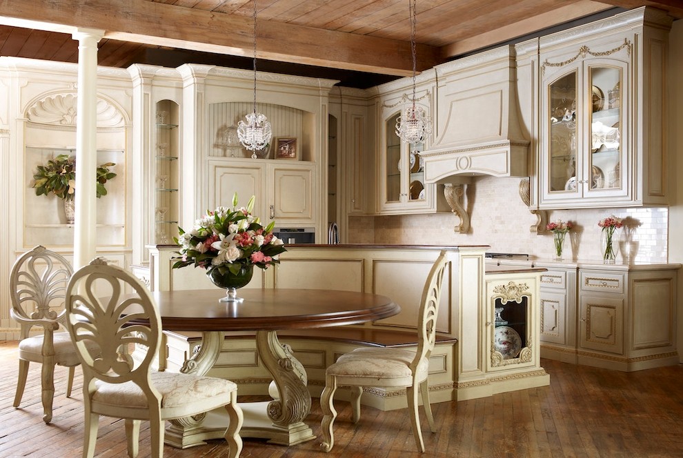 High End Kitchen Design with Hand Carved Fine Furniture and Detailing ...