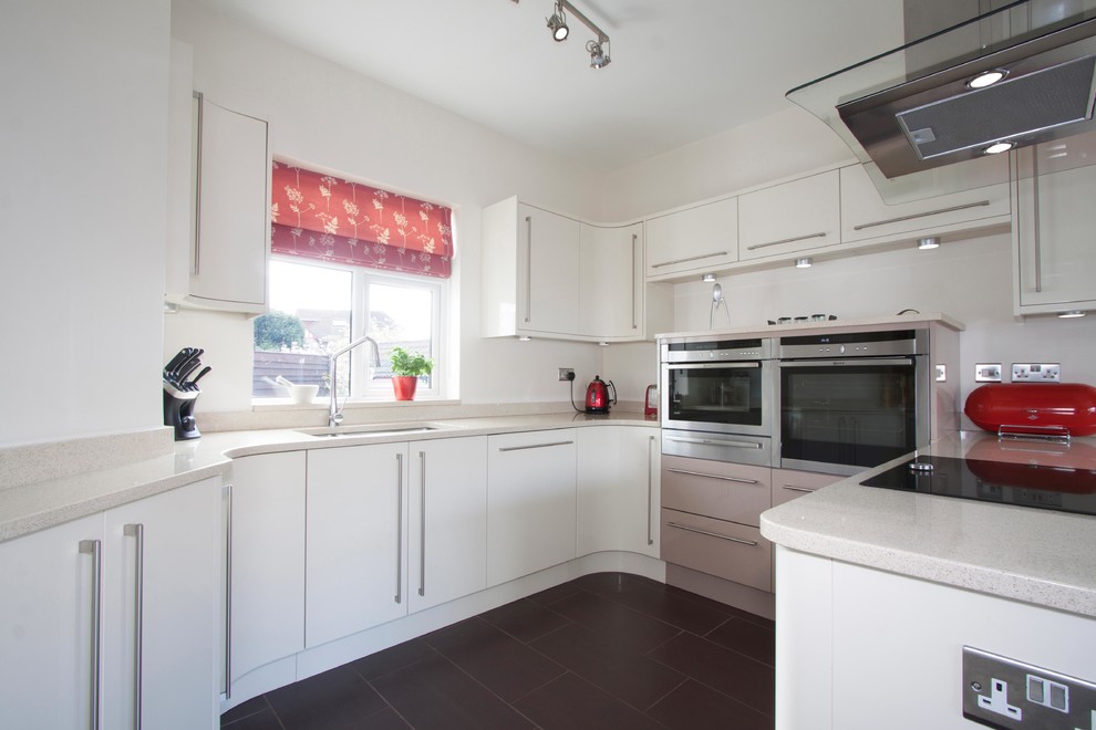 High-Gloss Cappuccino & Cream Kitchen - Modern - Kitchen - Other - by ...