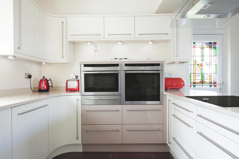 High-Gloss Cappuccino & Cream Kitchen - Modern - Kitchen - Other - by ...