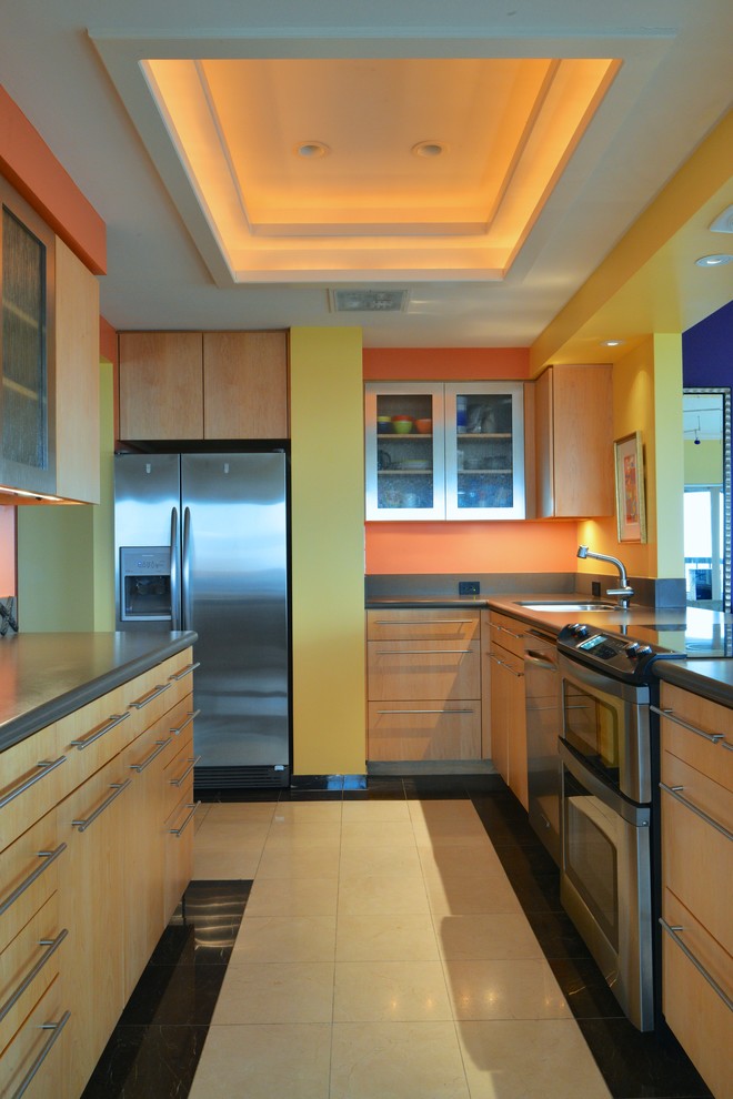 High Rise Kitchen Remodel - Contemporary - Kitchen - Houston - by ...