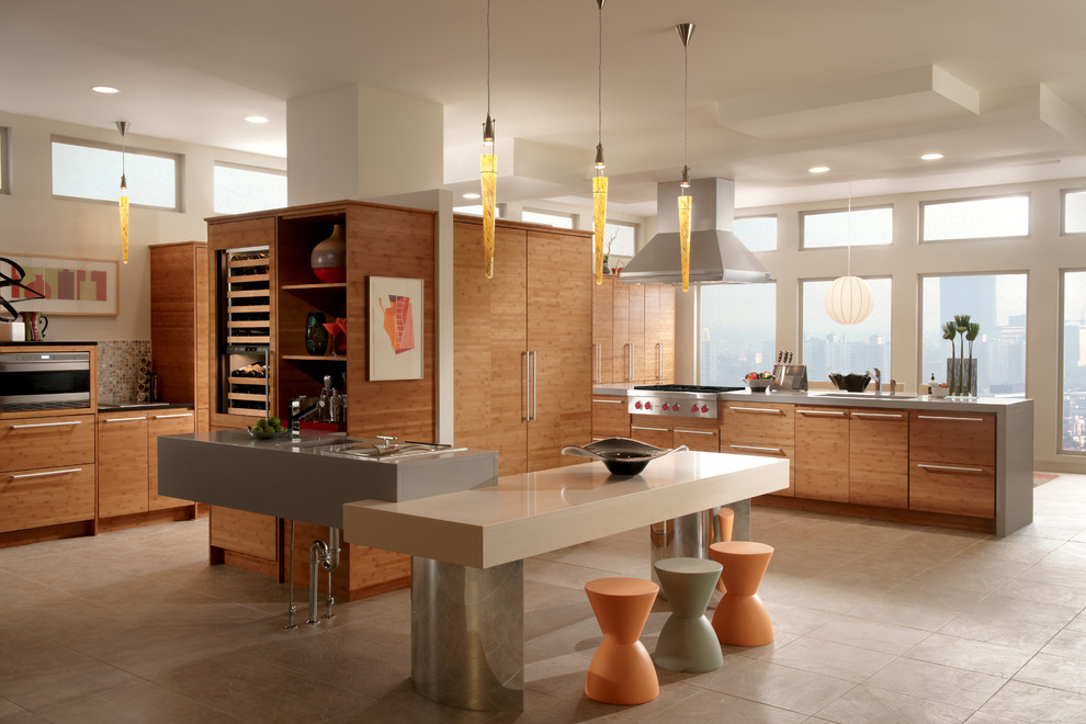 High-Rise Kitchen - Contemporary - Kitchen - Other - by Sub-Zero, Wolf ...