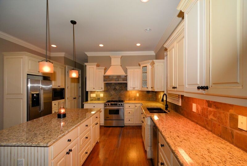 Highland Lakes: Refinish/Island Modifications/New Tile - Traditional ...