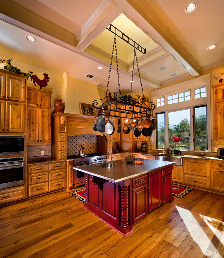 Hill Country Classic Farmhouse Kitchen - Country - Kitchen - Austin ...