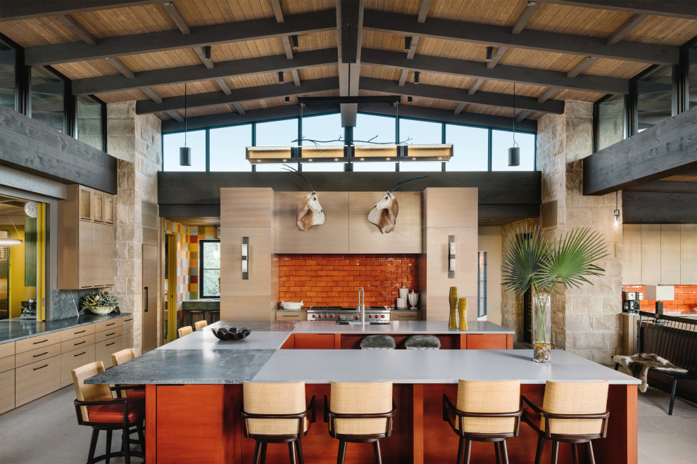 Hill Country Modern Ranch - Rustic - Kitchen - Austin - by J ...