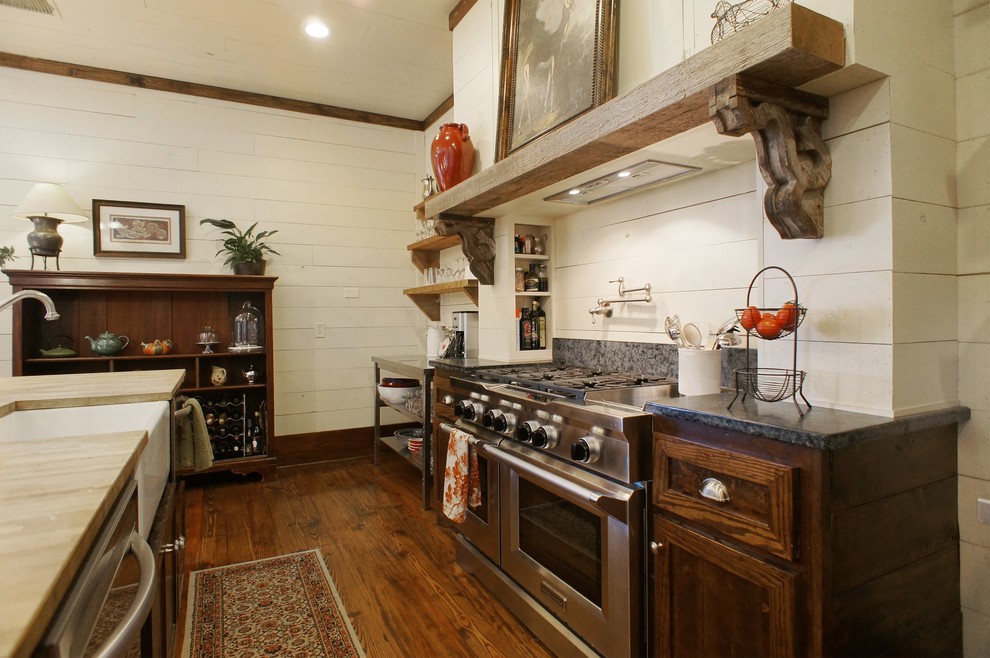 Historic House and Rustic Barn Remodel - Rustic - Kitchen - Dallas - by ...