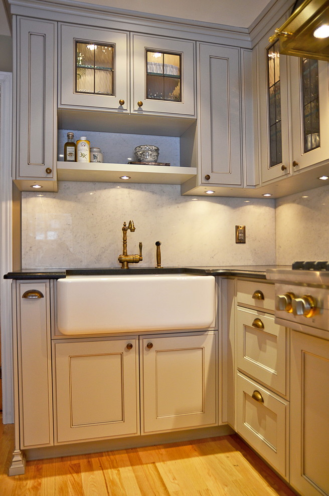 Historic townhouse kitchen and bathroom transformation - Traditional ...